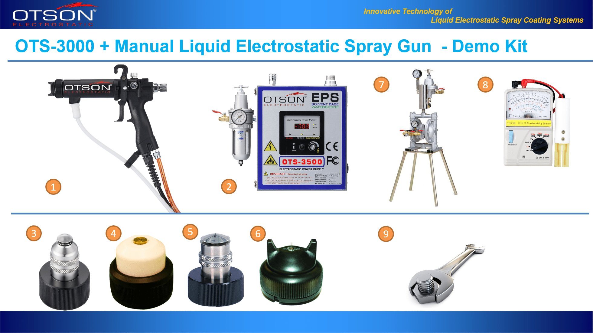 Ots 3000 Demo Kit 2 - OTSON | Liquid and Powerd Electrostatic Spray ...
