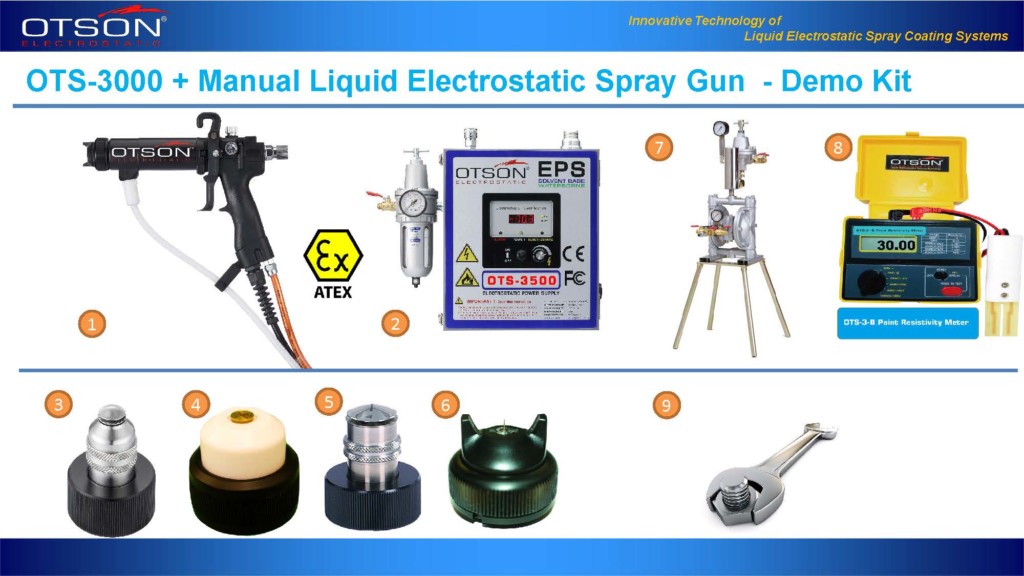 OTS-3000 Manual Liquid Electrostatic Spray Gun- G7